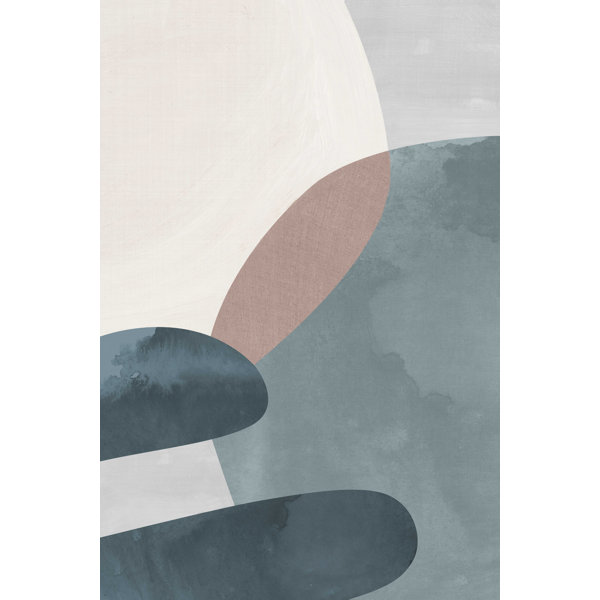 Wrought Studio Ronetta Pink Pebbles II On Canvas by Eva Watts Print | Wayfair